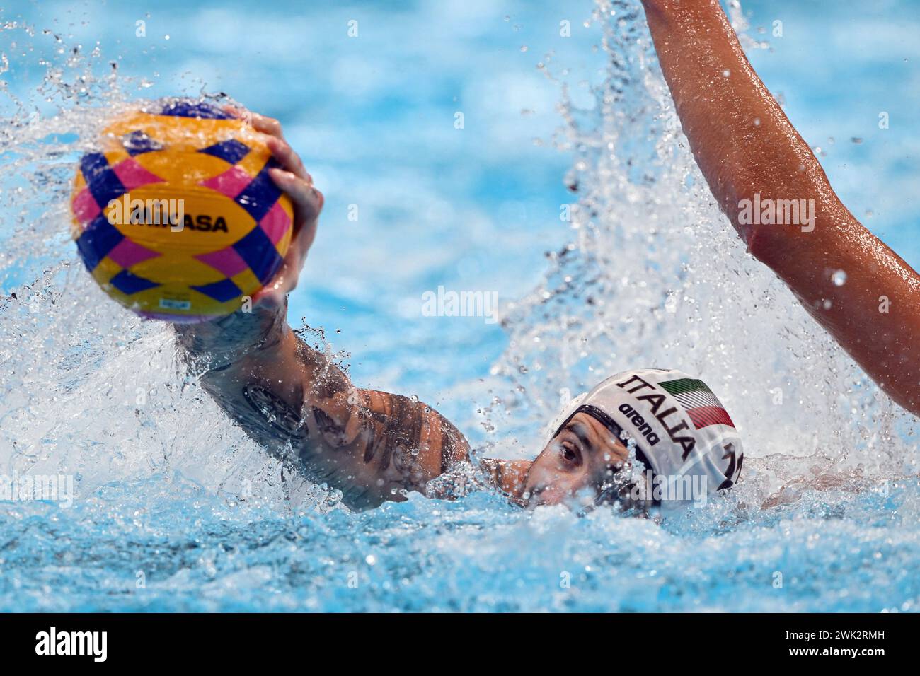 Doha, Qat. 17th Feb, 2024. di SOMMA Edoardo during the match Italy ...