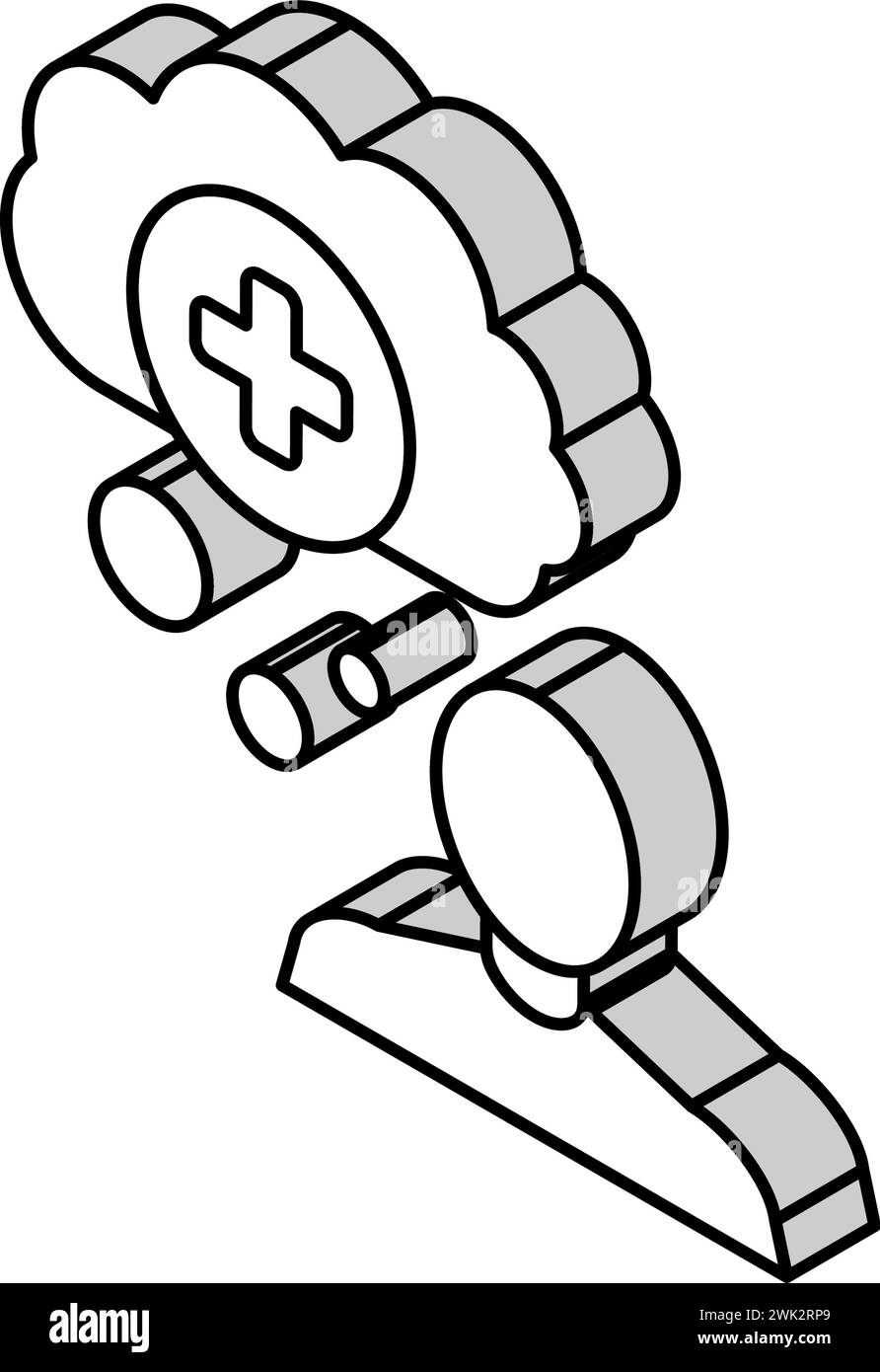 mania psychological problems isometric icon vector illustration Stock ...