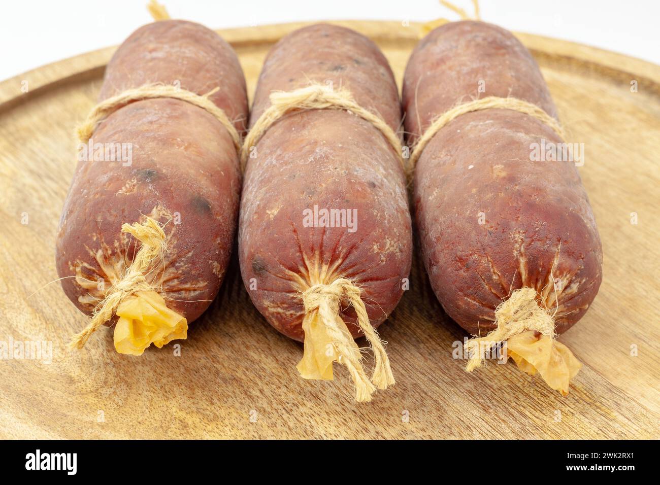 Smoked dried ham bacon sausages hi-res stock photography and images - Alamy