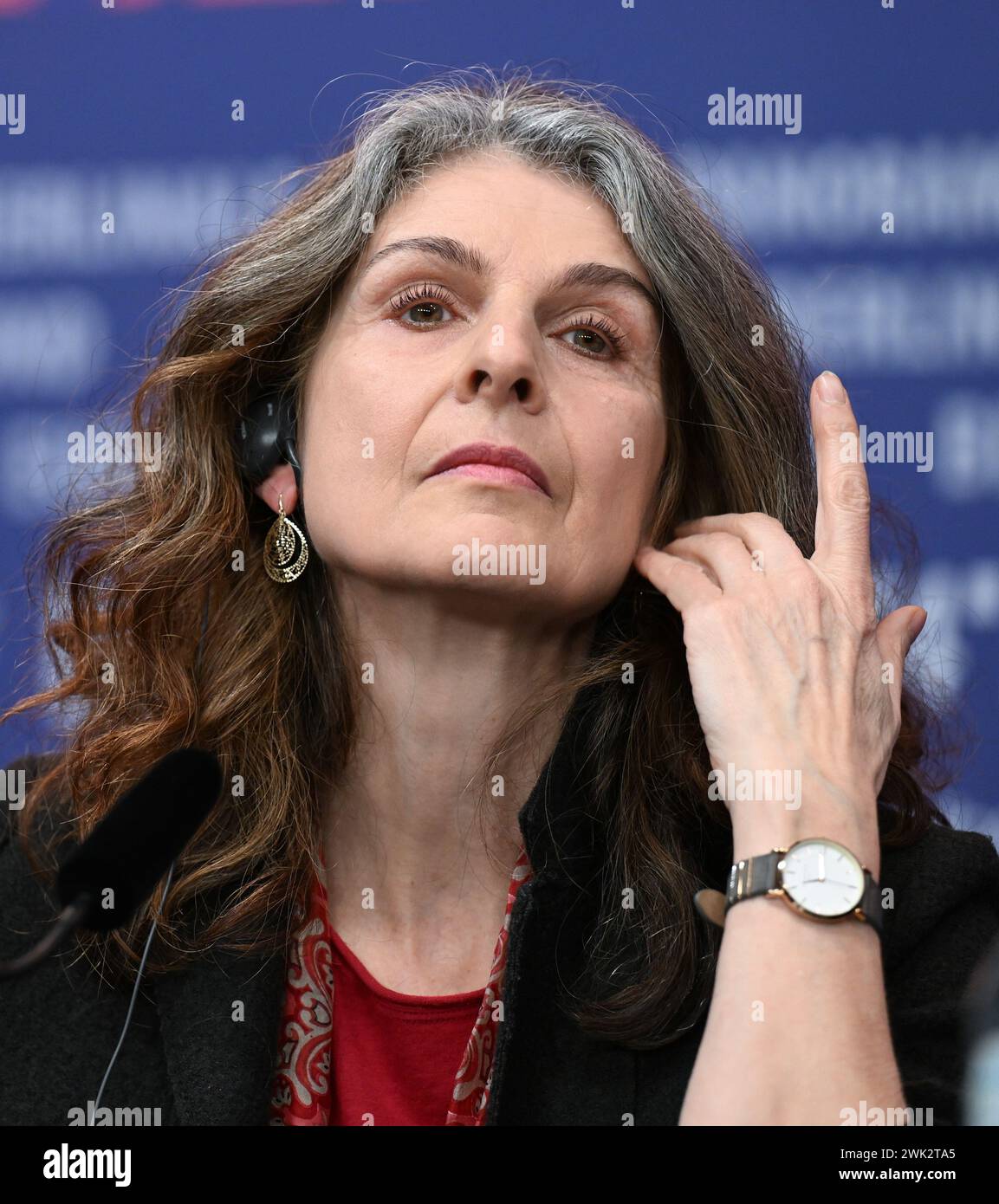 Berlin, Germany. 17th Feb, 2024. Screenwriter Laila Stieler, pictured ...