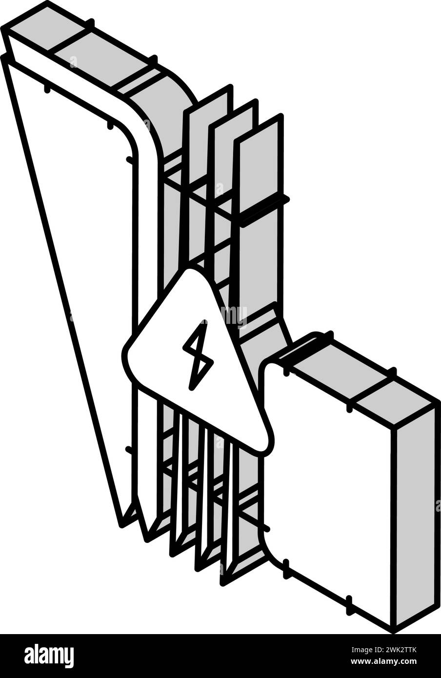 electric wiring isometric icon vector illustration Stock Vector Image ...