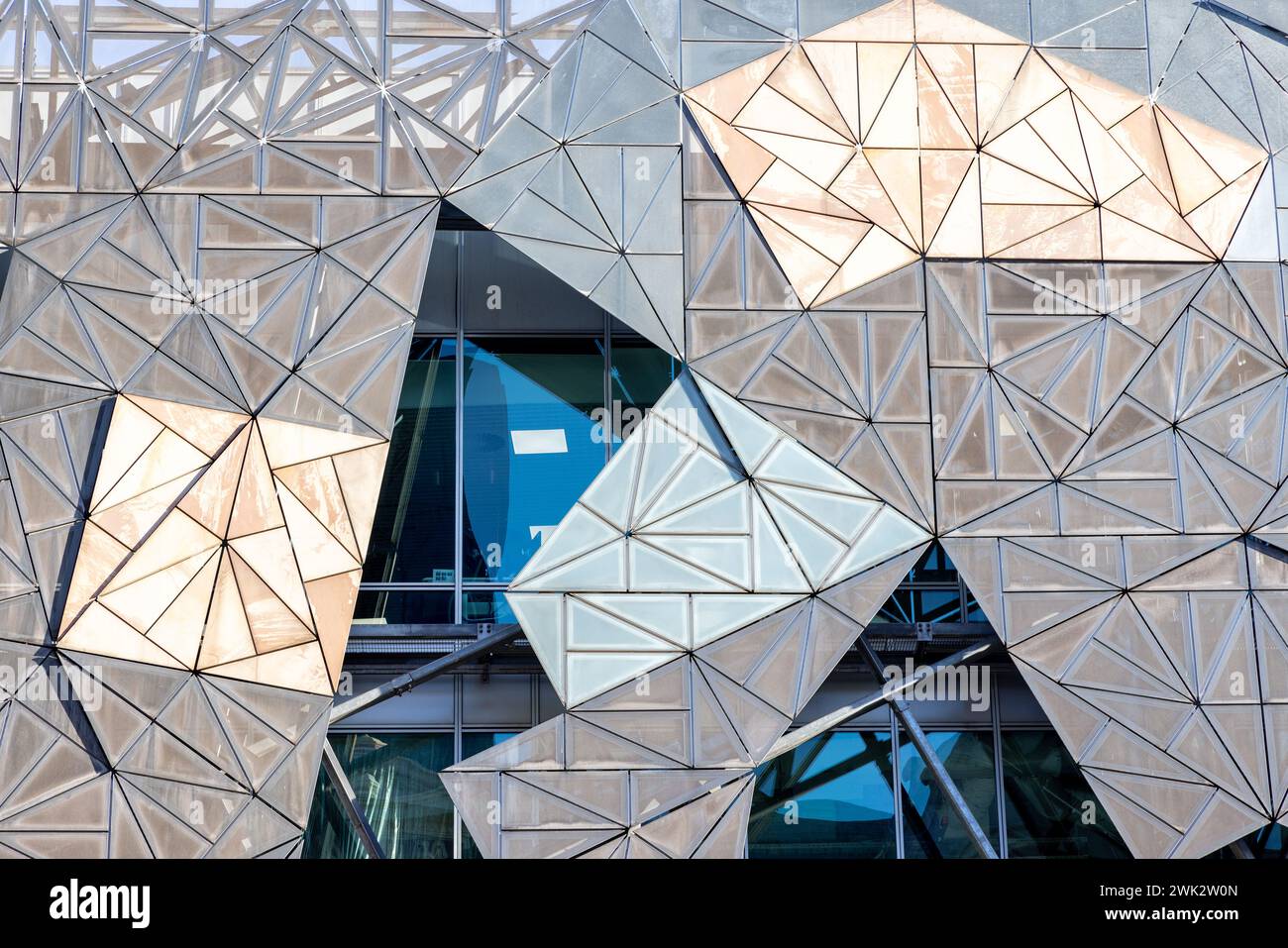 Melbourne, Australia - 20 January 2023: Federation Square modern ...