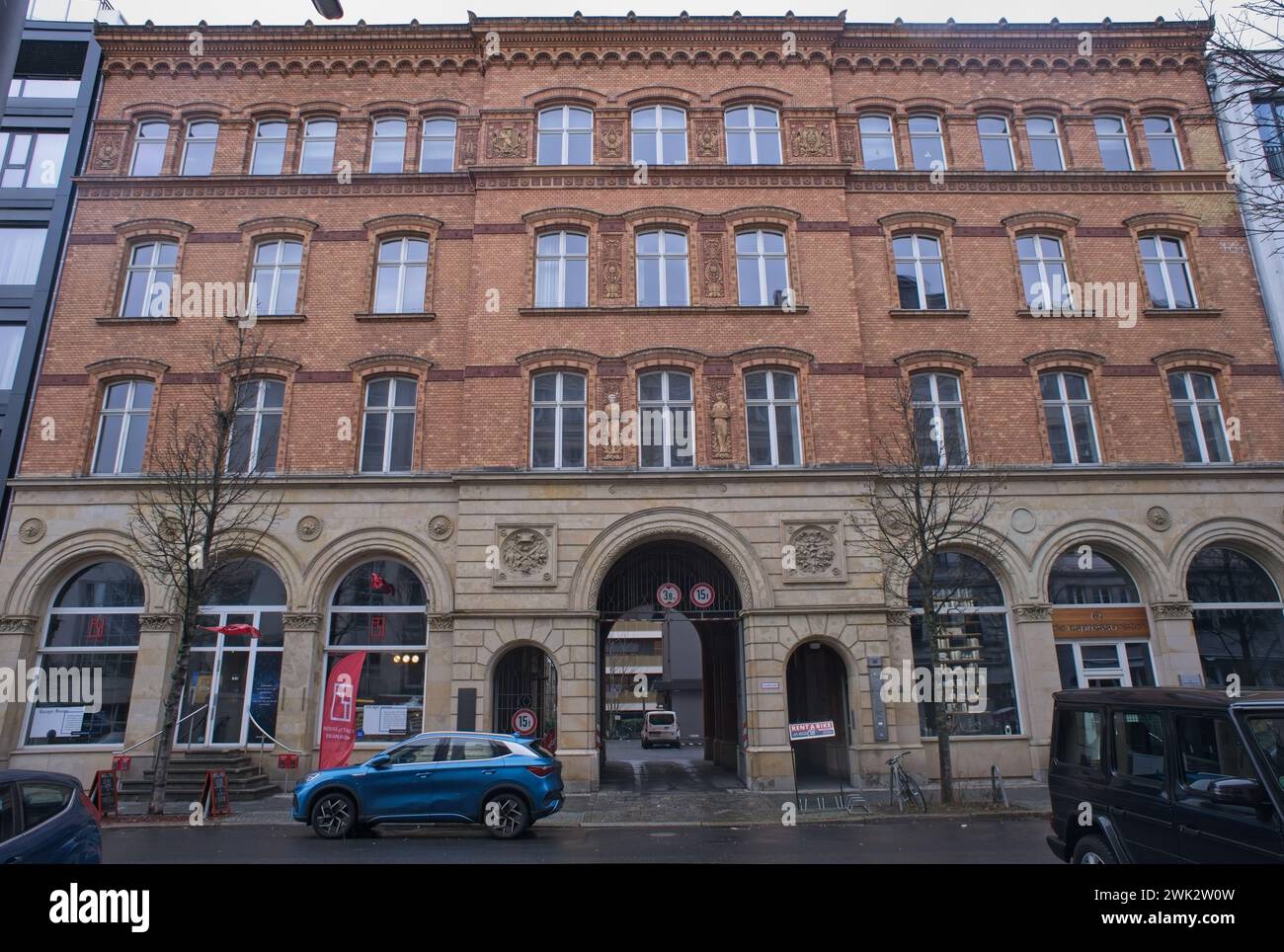 Berlin, Germany - Jan 14, 2024: Adolf Hitler appeared in this building ...