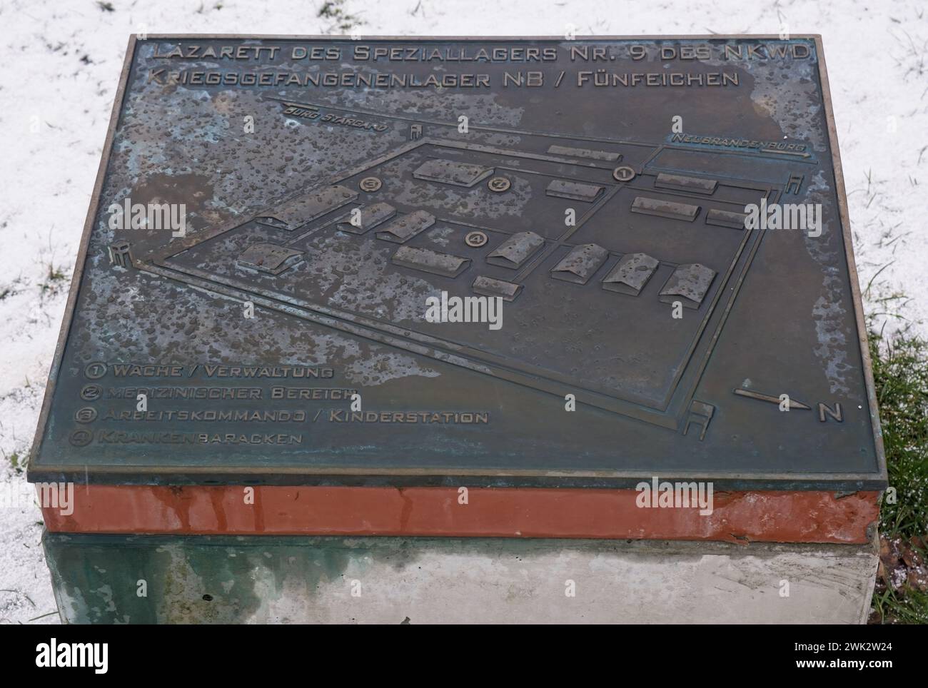 Neubrandenburg, Germany - Jan 15, 2024: Stalag II A prisoners camp ...