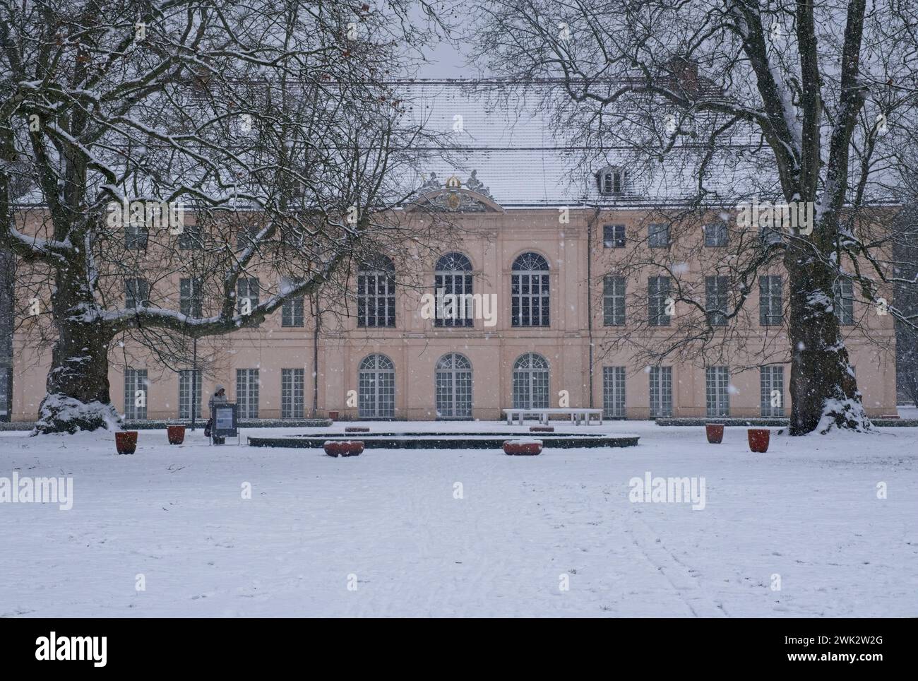 Berlin, Germany - Jan 16, 2024: Schonhausen palace. Until 1960 the ...