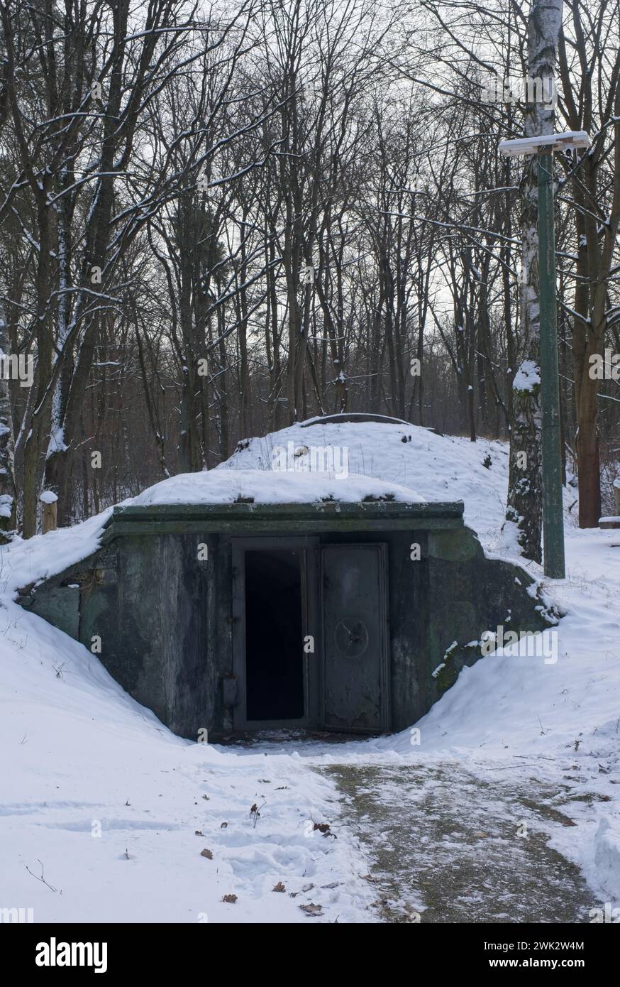 Zossen, Germany - Jan 20, 2024: Bunker Zeppelin and Maybach in Wunsdorf ...