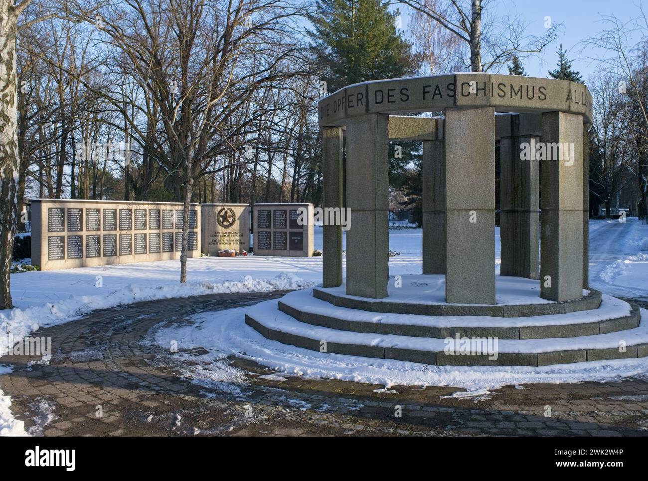 Ludwigsfelde, Germany - Jan 20, 2024: This Red Army war cemetery ...