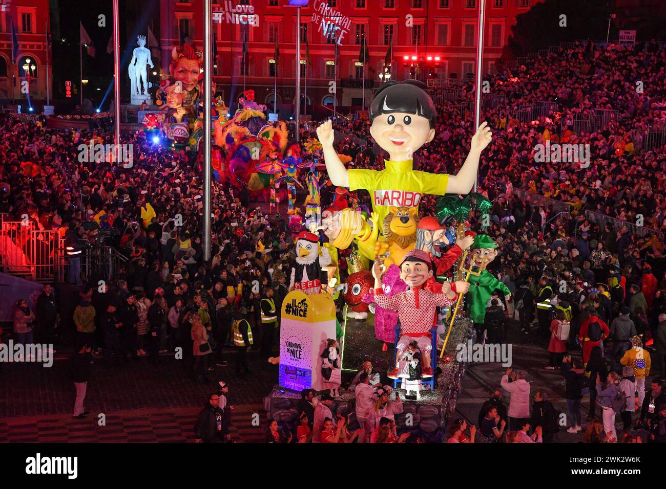 Nice Carnival 2024 first night show, in Nice, France, on February 17 ...