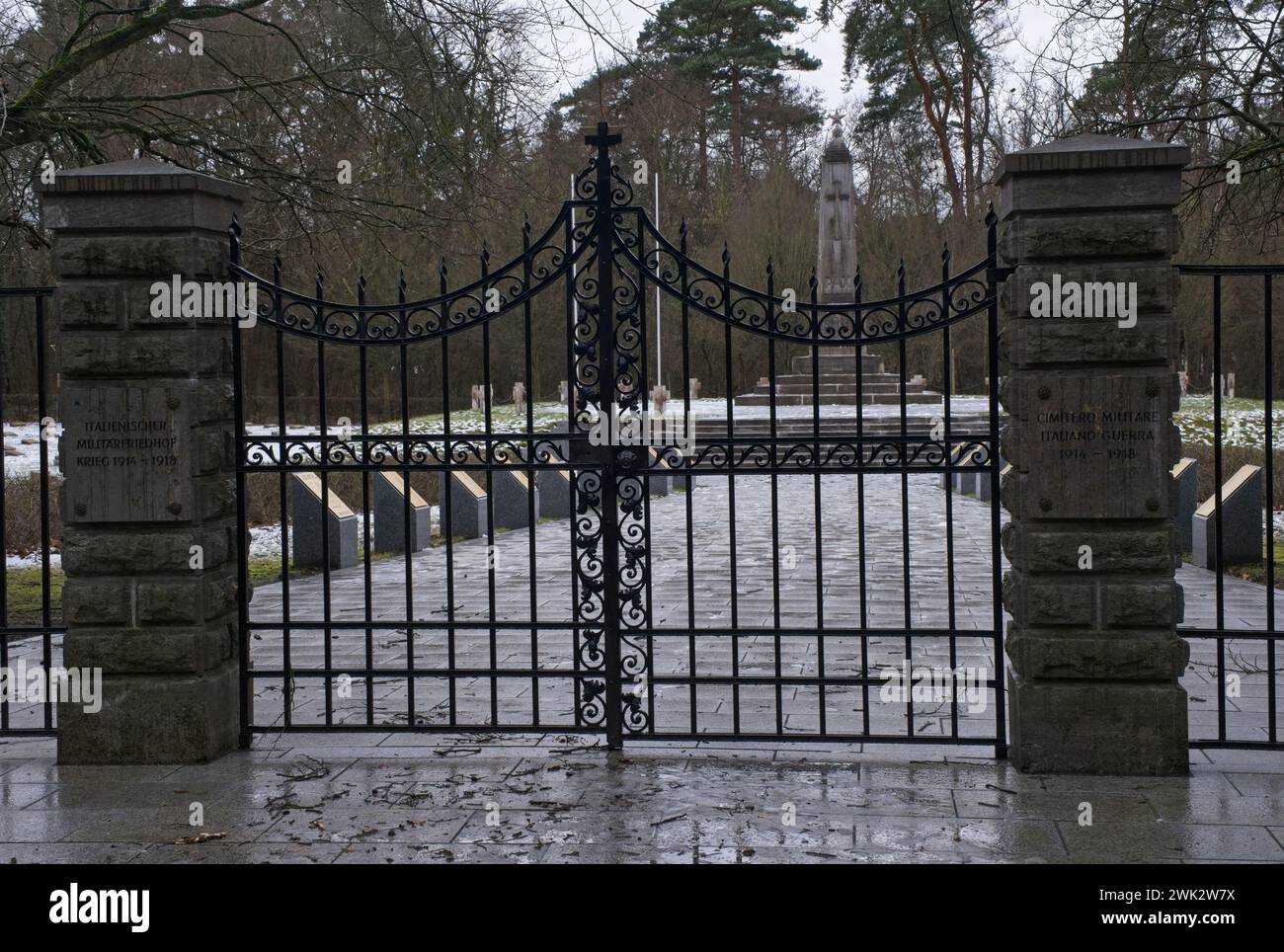 Stahnsdorf, Germany - Jan 22, 2024: This Italian Military Cemetery ...