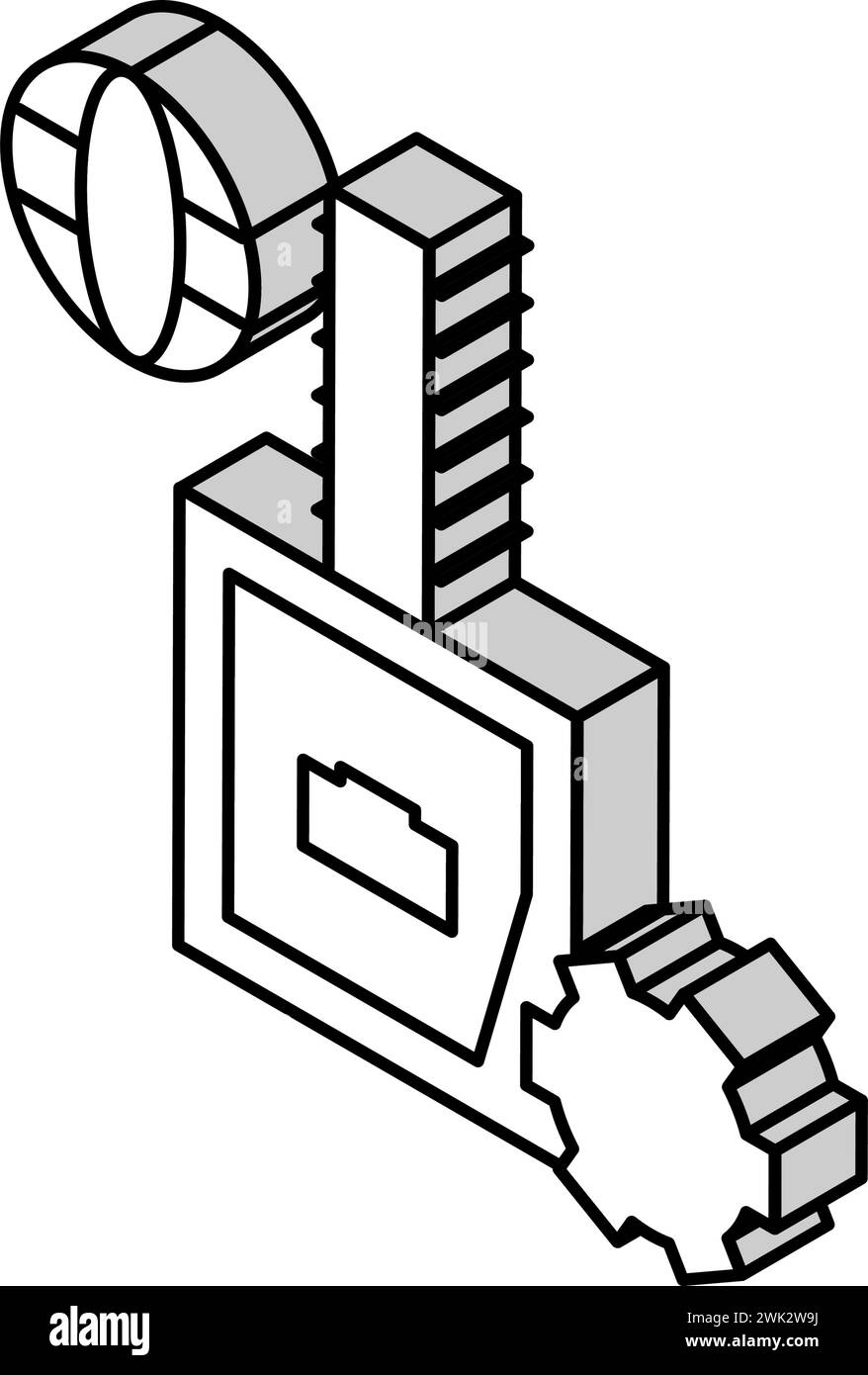 Electrical Fuse Isometric Icon Vector Illustration Stock Vector Image