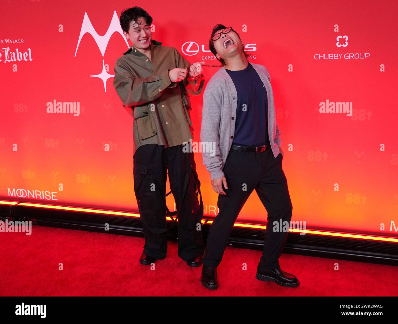 Los Angeles, USA. 17th Feb, 2024. (L-R) Sam Li and Joon Lee at the ...