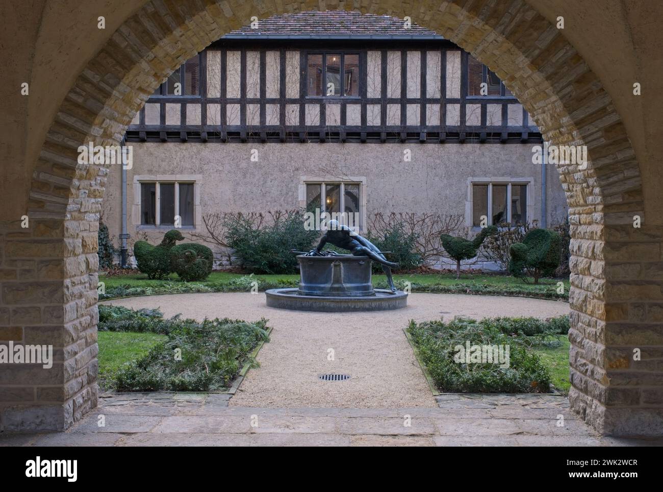 Potsdam, Germany - Jan 23, 2024: In Cecilienhof palace was held the ...