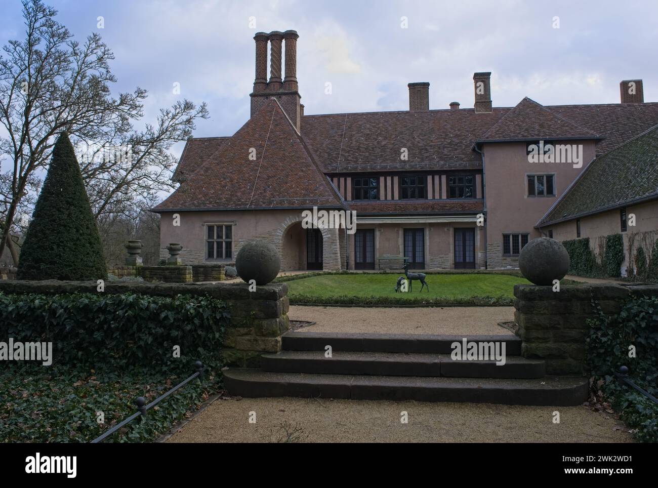 Potsdam, Germany - Jan 23, 2024: In Cecilienhof palace was held the ...