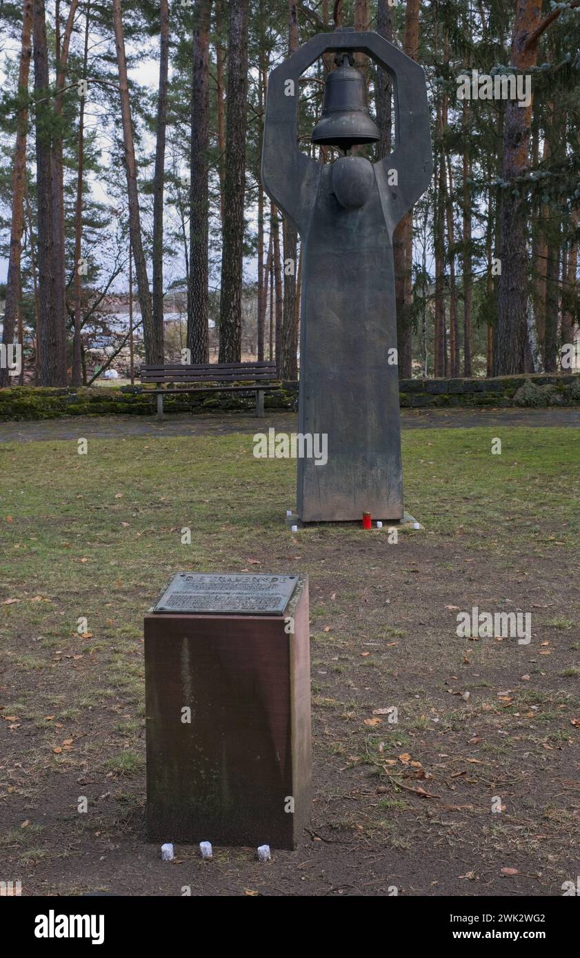Halbe, Germany - Jan 24, 2024: This war cemetery contains the graves of ...