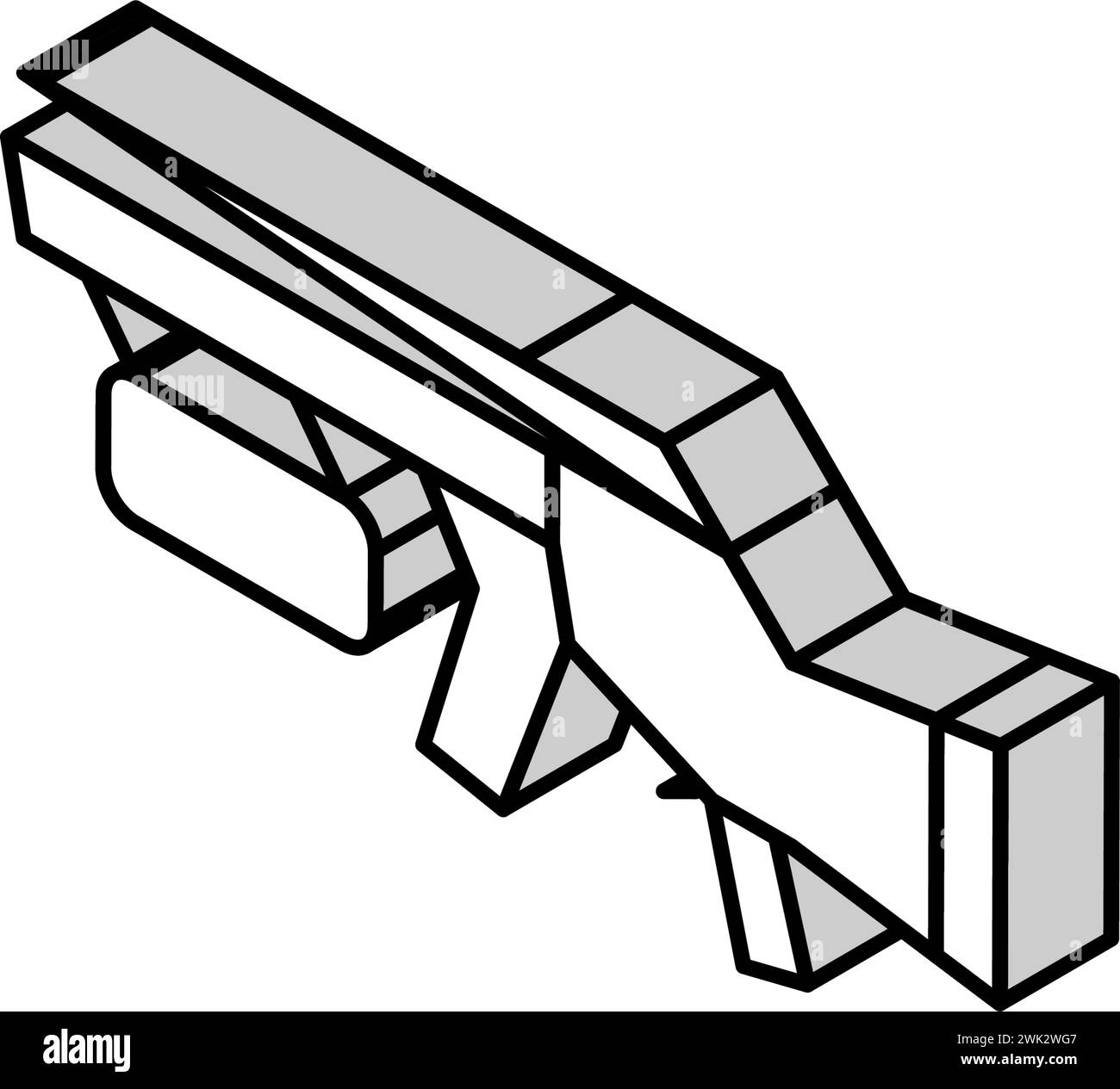 gun of future isometric icon vector illustration Stock Vector Image ...