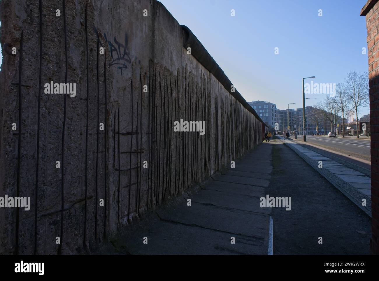 Berlin, Germany - Jan 28, 2024: Bernauer Strasse. The Berlin Wall ...