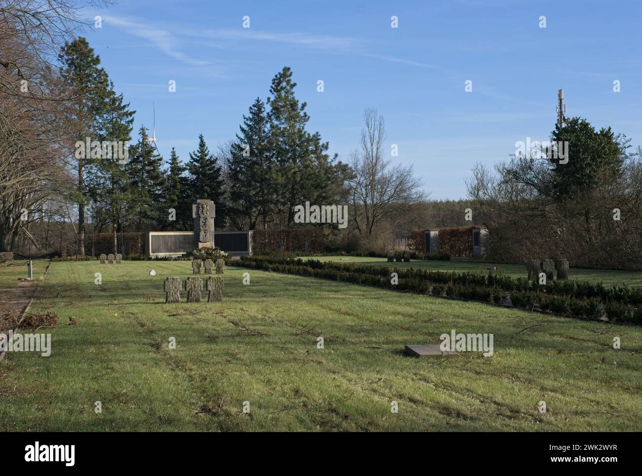 Muhlberg, Germany - Jan 29, 2024: Camp Muhlberg (Stalag IV B) was the ...