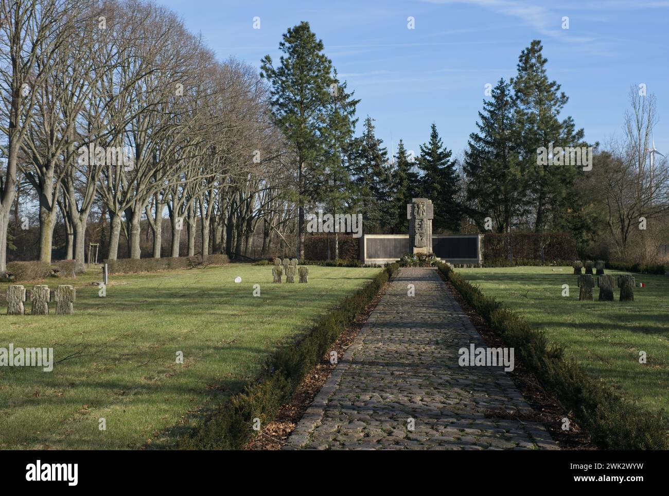 Muhlberg, Germany - Jan 29, 2024: Camp Muhlberg (Stalag IV B) was the ...