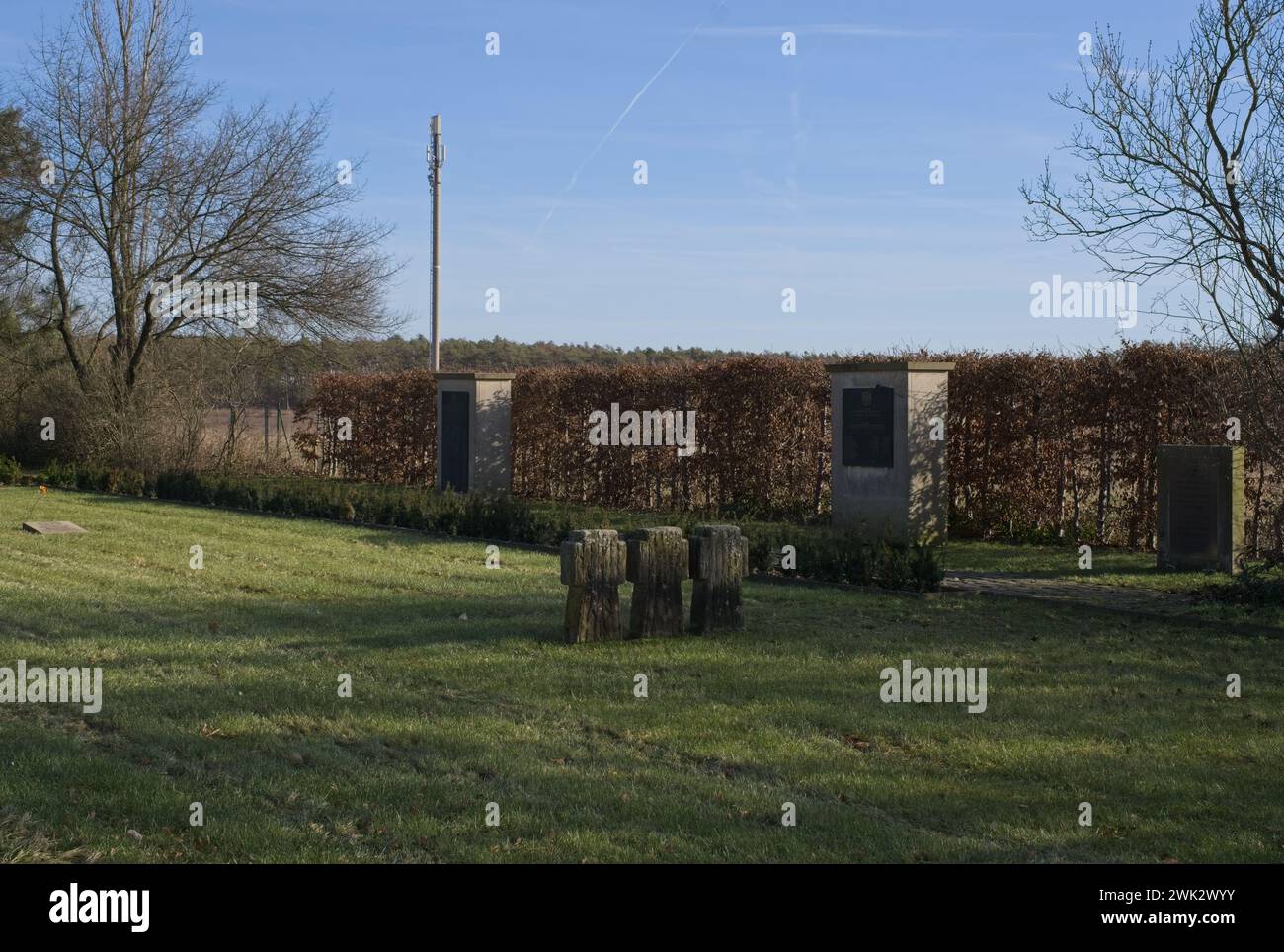 Muhlberg, Germany - Jan 29, 2024: Camp Muhlberg (Stalag IV B) was the ...