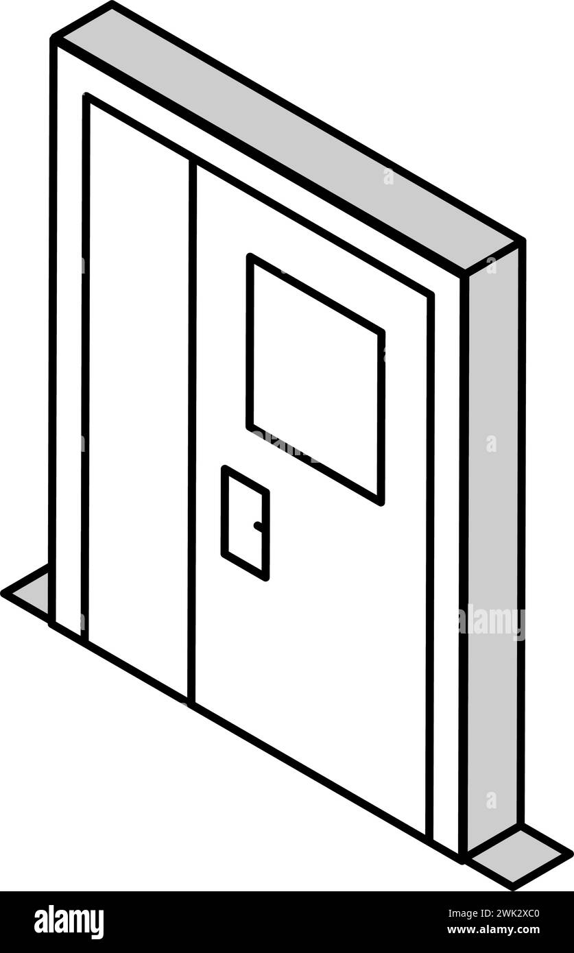 Metal metallic door hinges Stock Vector Images - Alamy