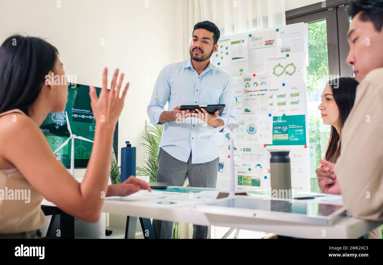 diversity team brainstorming in ESG (environment,socail,governance ...