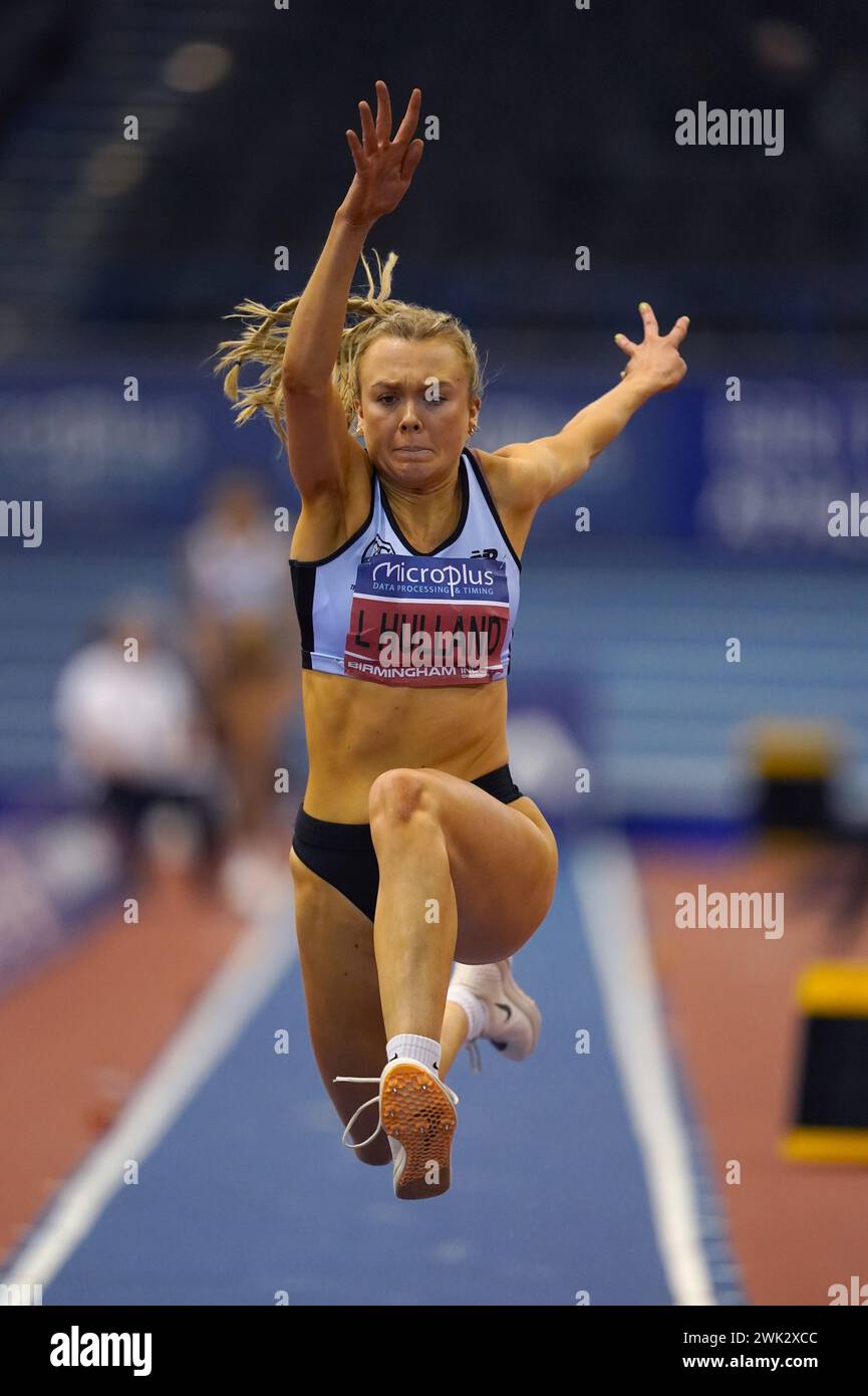 Lily Hulland during day two of the 2024 Microplus UK Athletics Indoor ...