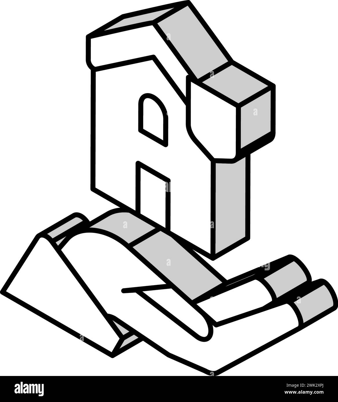 security post isometric icon vector illustration Stock Vector Image ...