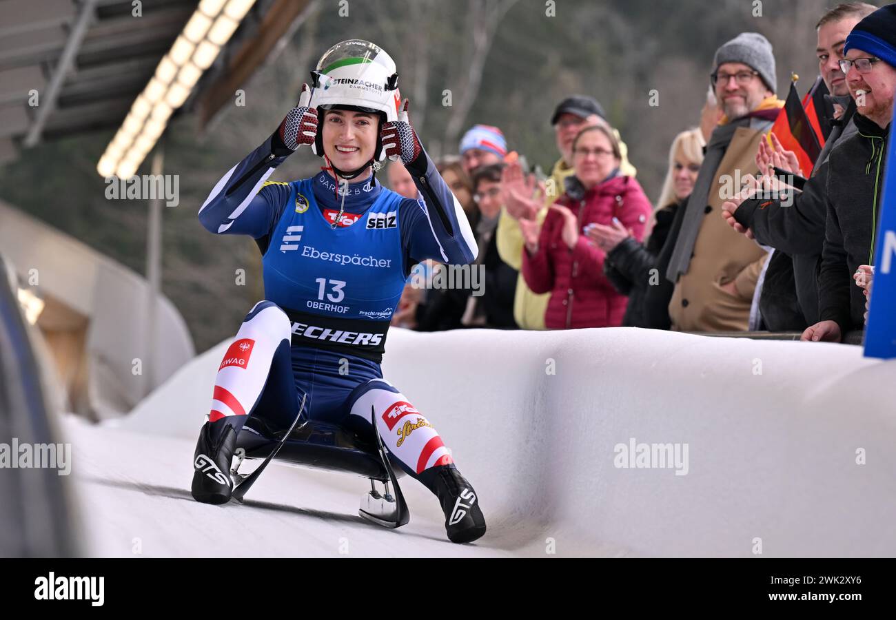Oberhof, Germany. 18th Feb, 2024. Luge: World Cup, single-seater, women ...