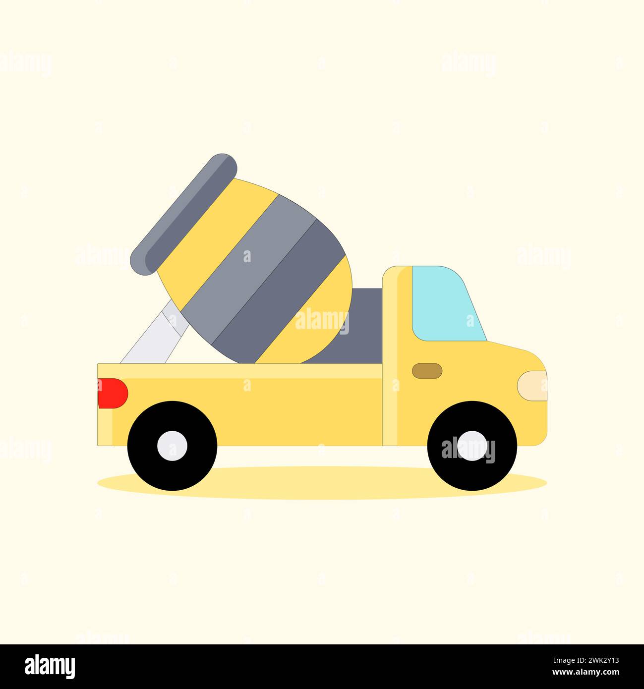 Construction pick up truck Stock Vector Images - Alamy