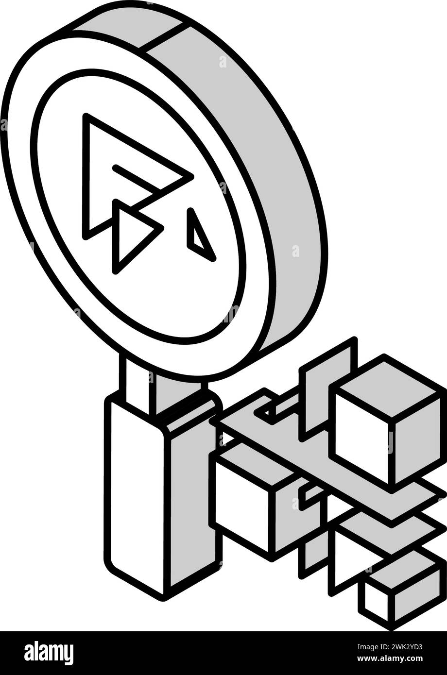 research qr code isometric icon vector illustration Stock Vector Image & Art - Alamy