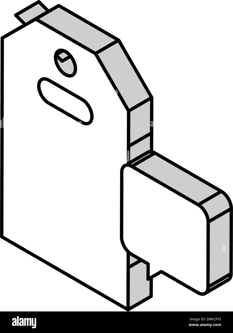 qr code on label isometric icon vector illustration Stock Vector Image ...