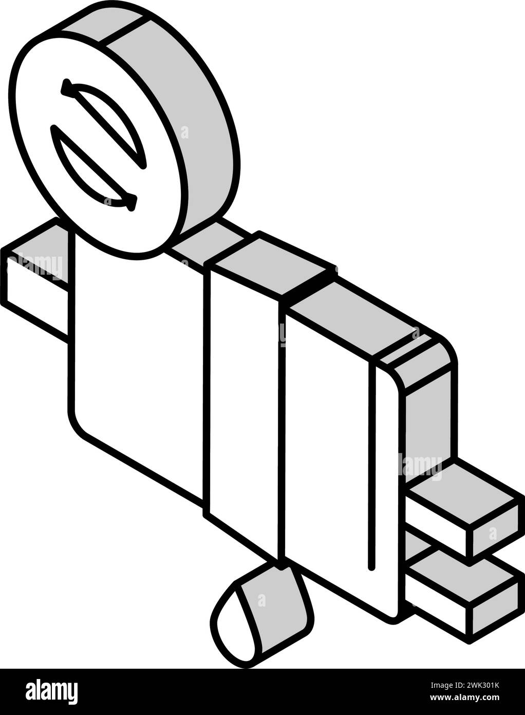 fuel filter replacement isometric icon vector illustration Stock Vector ...