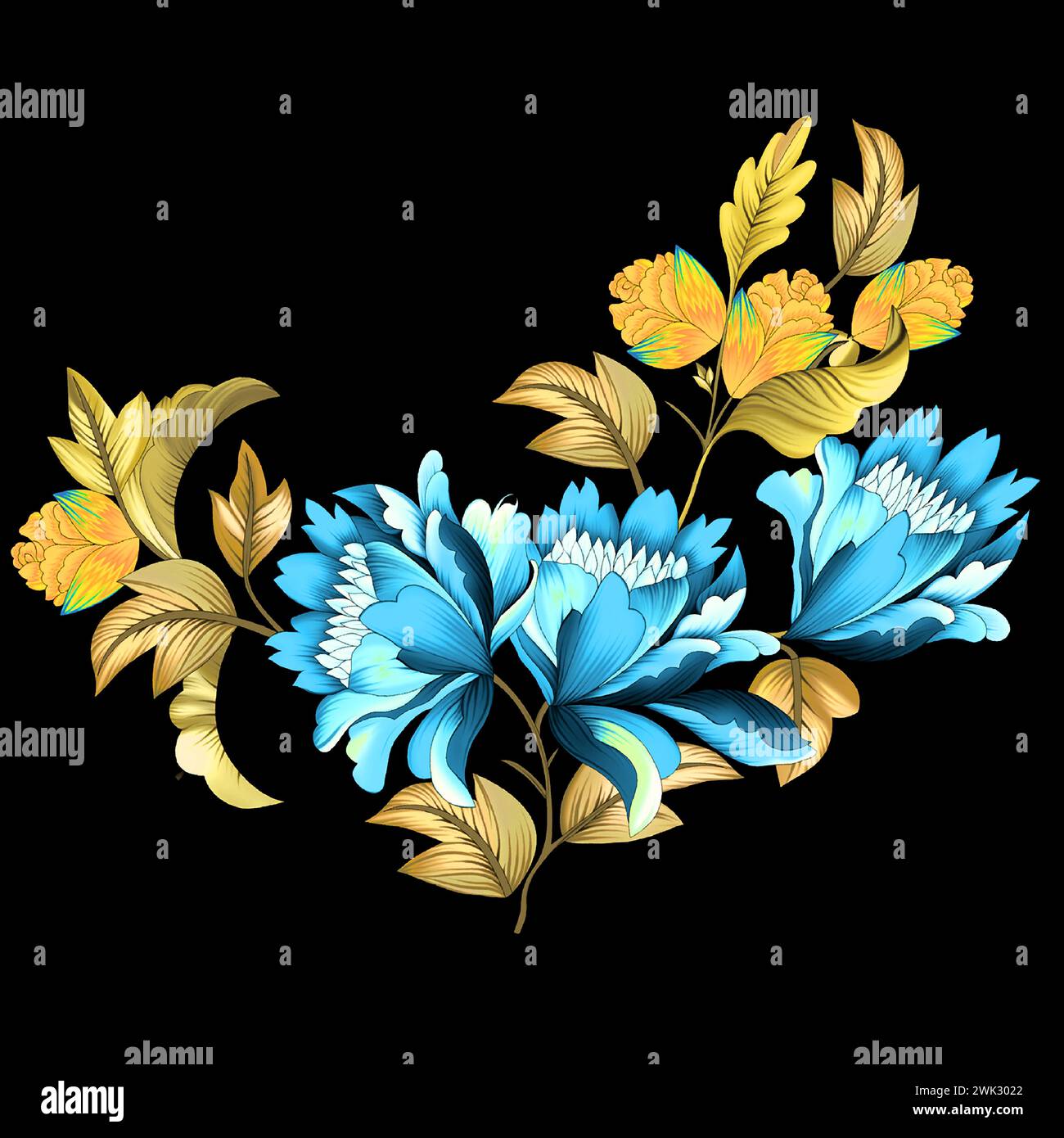 colorful motif design and beautiful color motif in textile digital and ...