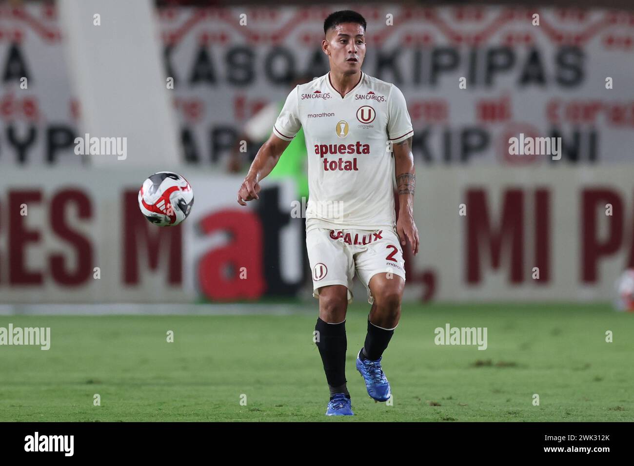 Lima, Peru. 18th Feb, 2024. Jorge Murrugarra of Universitario de ...