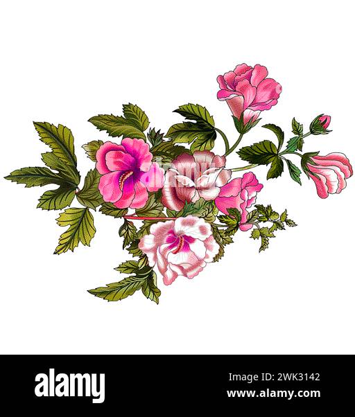 Textile motifs design for fabric printing, in beautiful multi color and ...