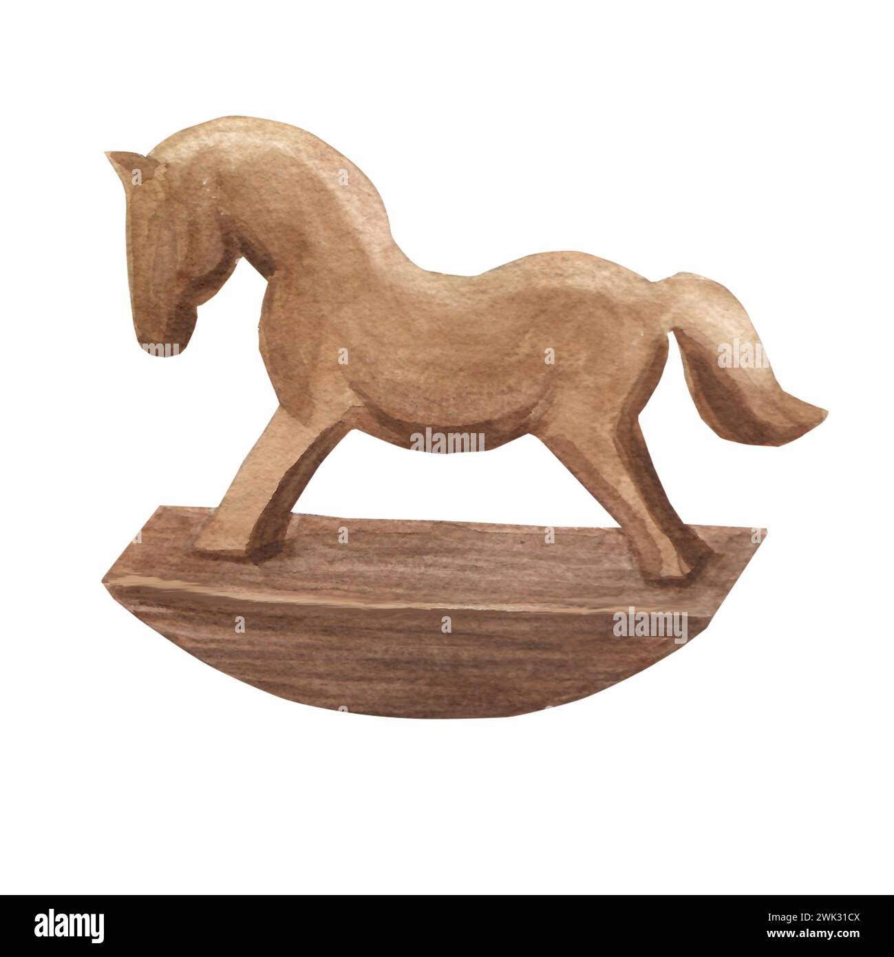 Childrens drawing horse cute Cut Out Stock Images & Pictures - Alamy