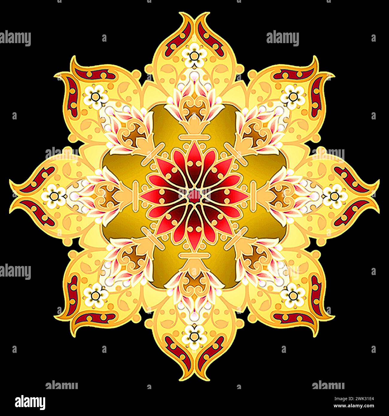 textile digital circle motif design in beautiful color and beautiful ...