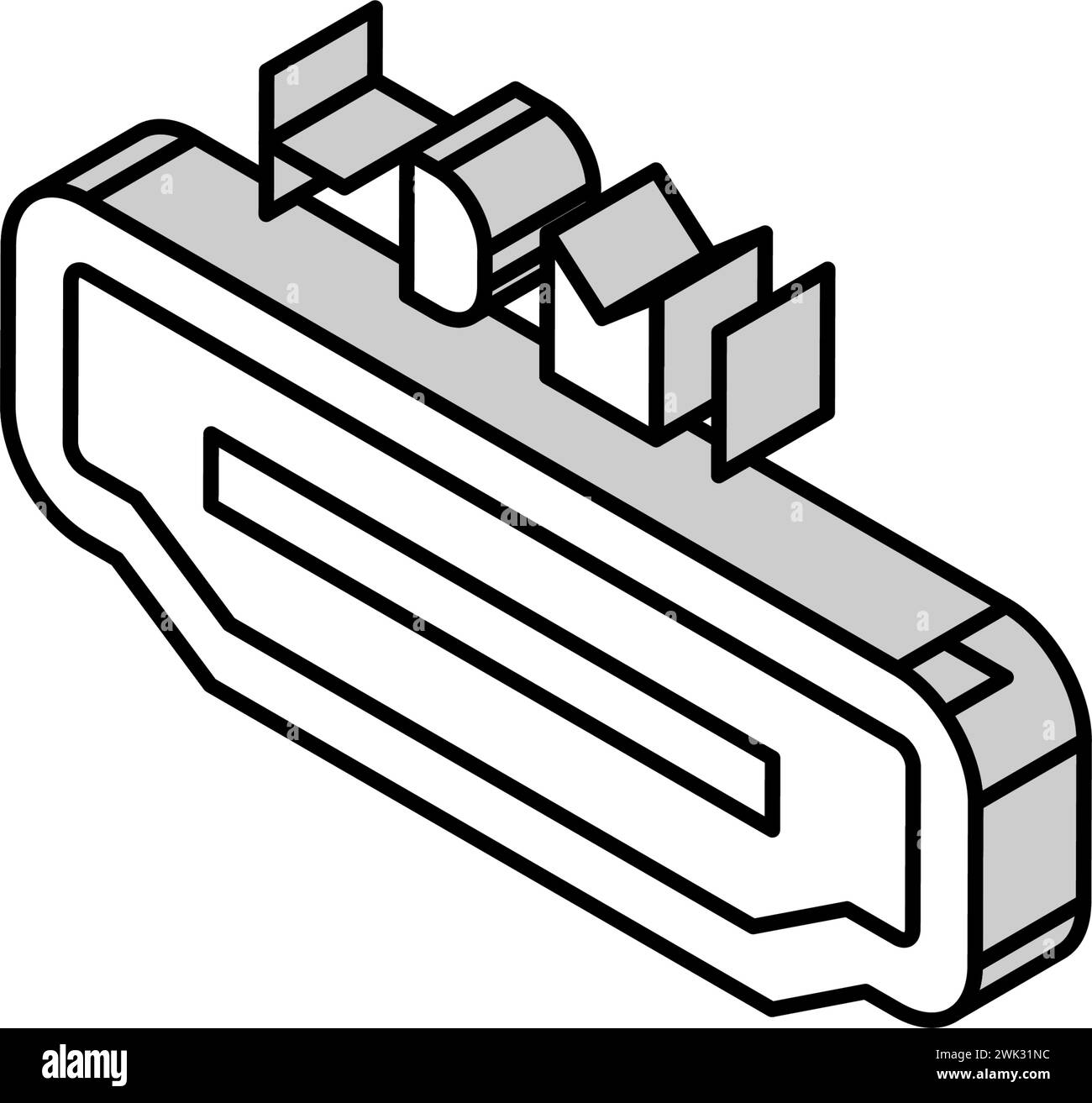hdmi port isometric icon vector illustration Stock Vector Image & Art ...