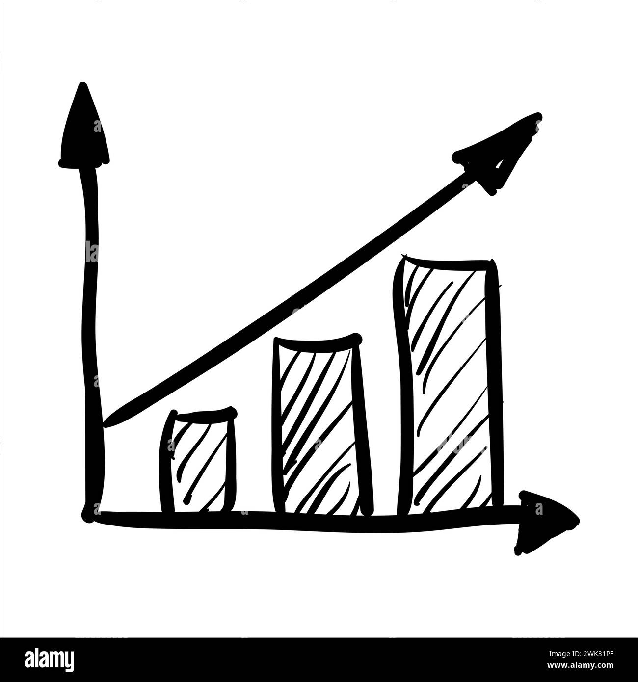Concept business draw diagram chart Stock Vector Images - Alamy