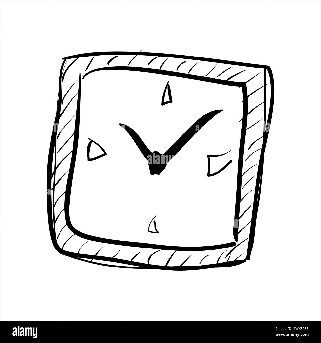 art illustration hand draw vector symbol icon of clock Stock Vector ...