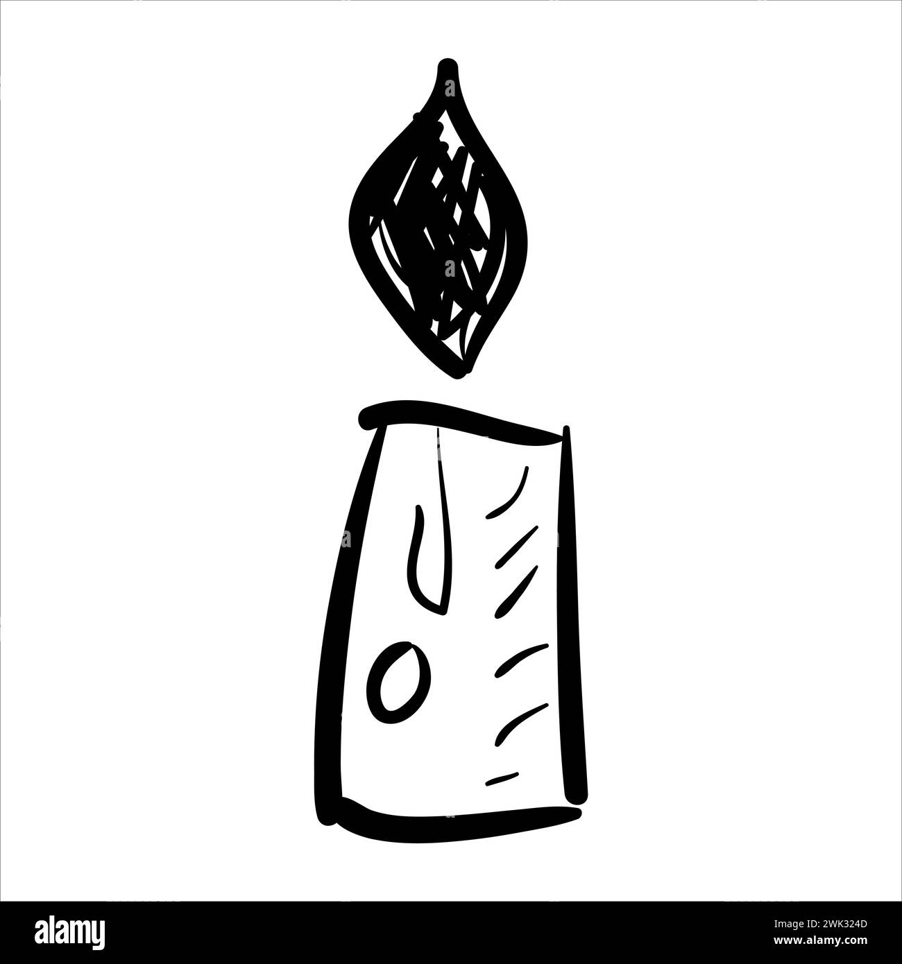 art illustration sketch abstract hand draw vector symbol icon of fire ...