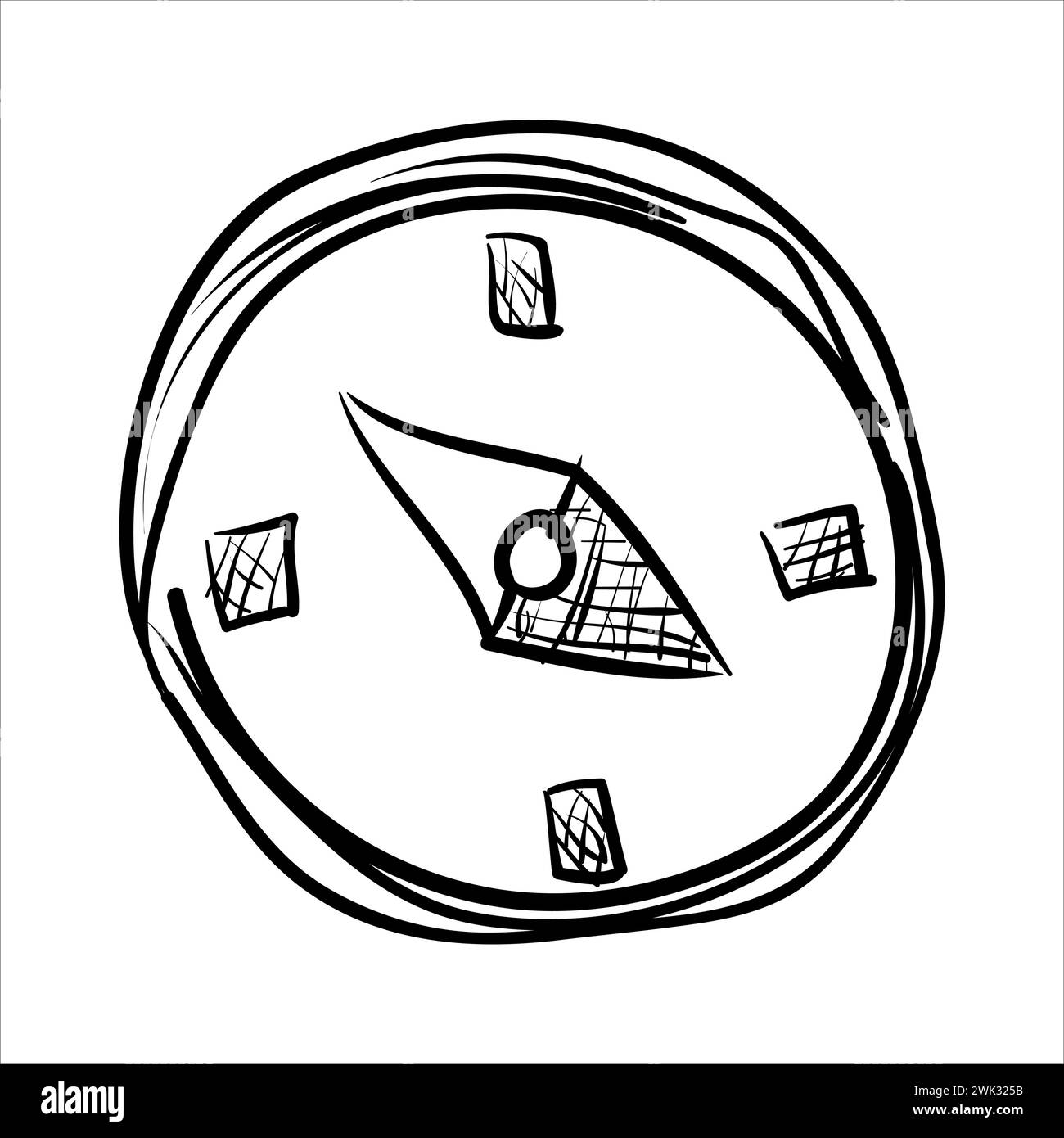 art illustration hand draw vector symbol icon of compass sign Stock ...