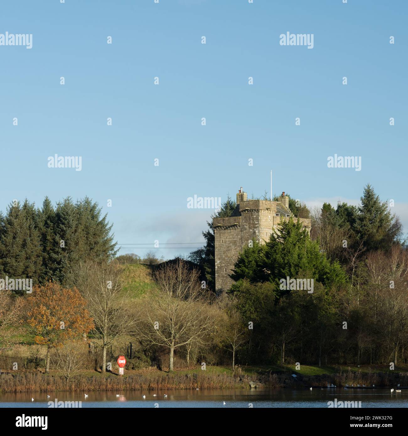 Main Castle in East Kilbride castle James Hamilton Heritage Park ...