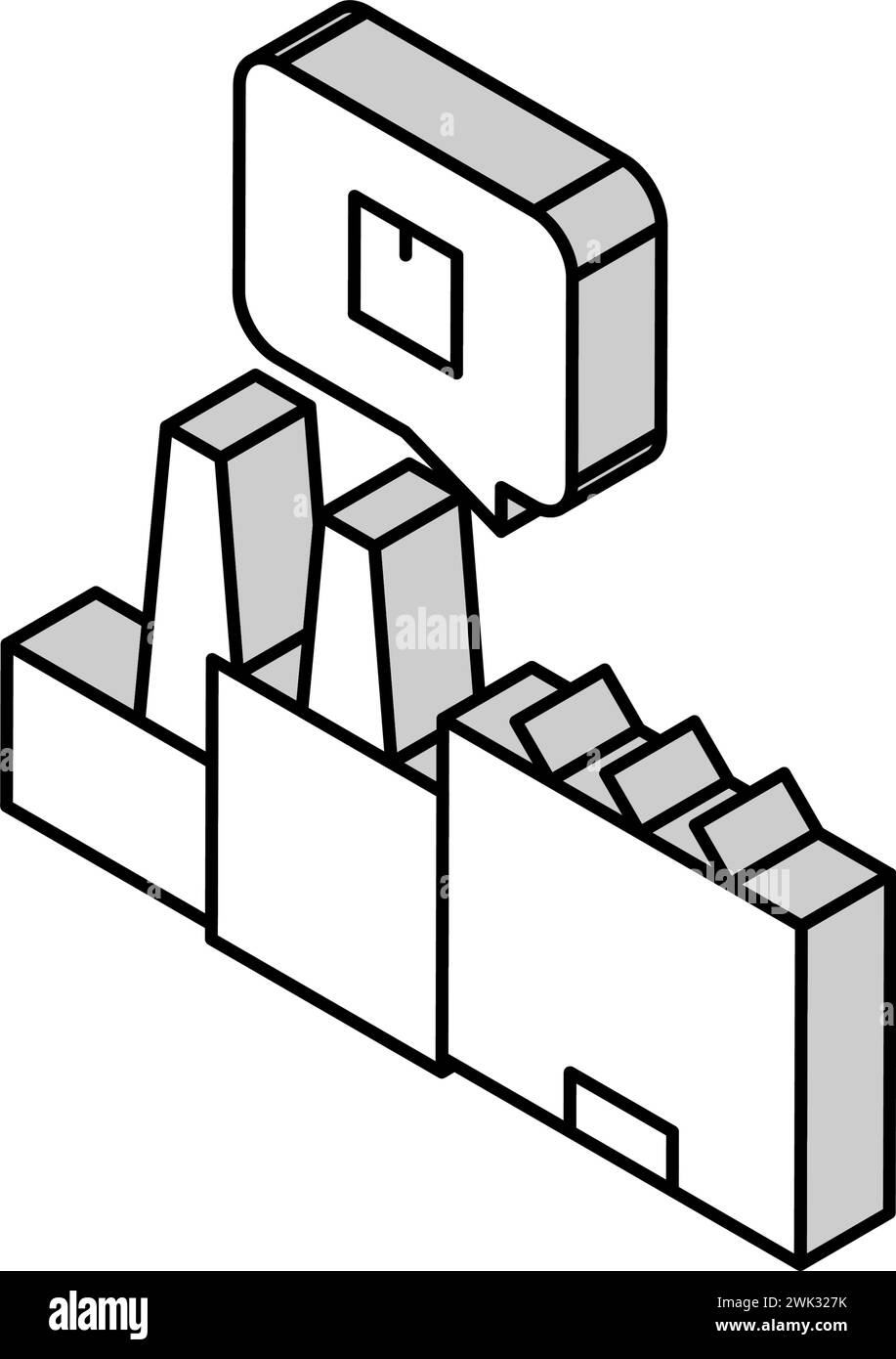 Isometric industrial factory automated Cut Out Stock Images & Pictures ...