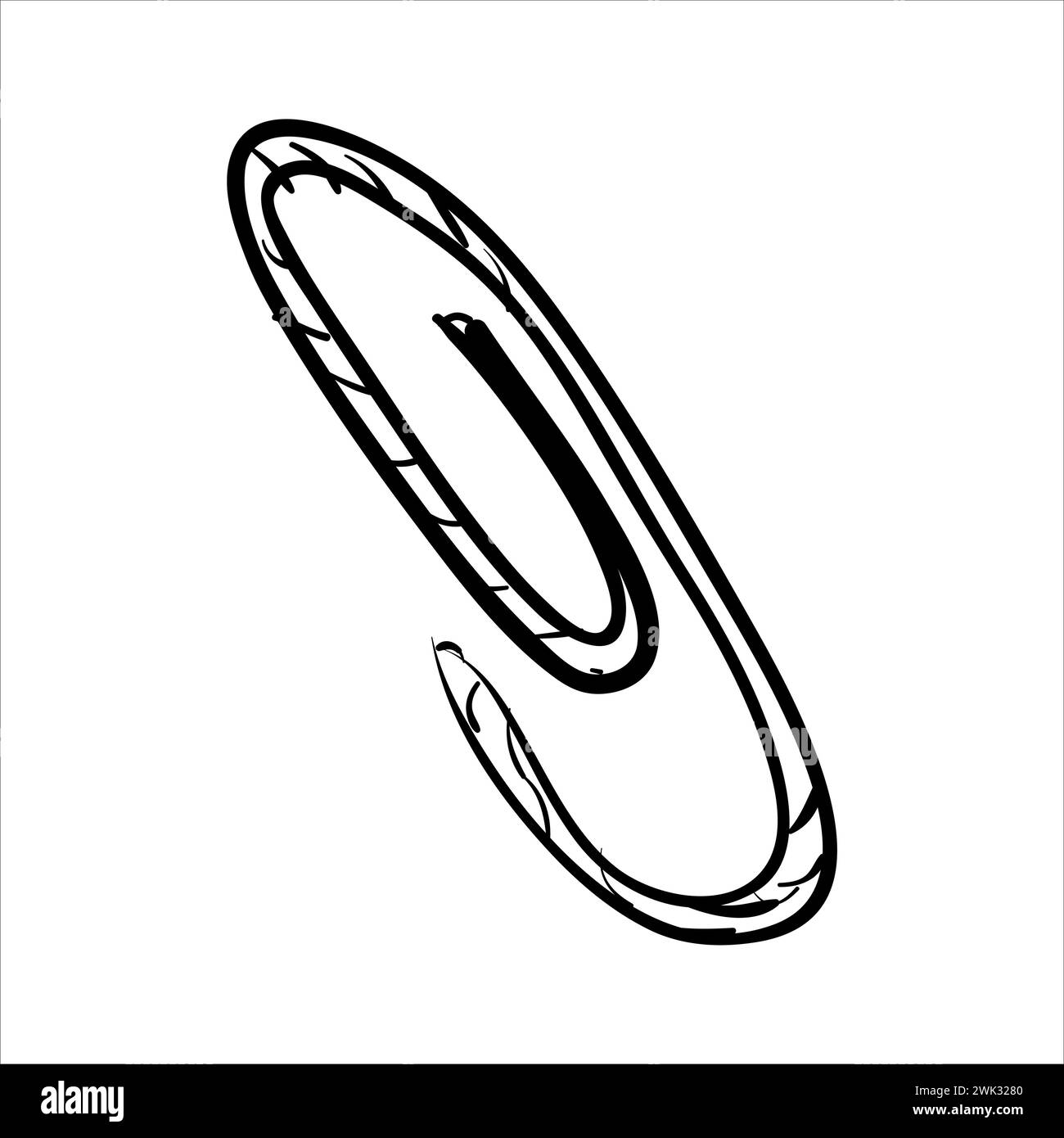 art illustration hand draw vector symbol icon of wire clamp Stock ...