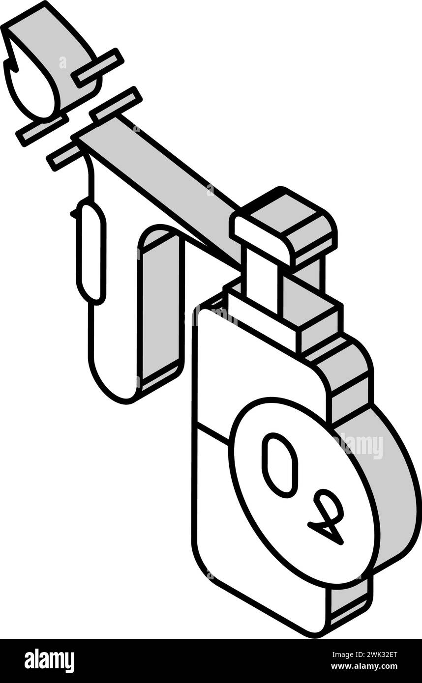 oxygen cylinder for welding isometric icon vector illustration Stock ...
