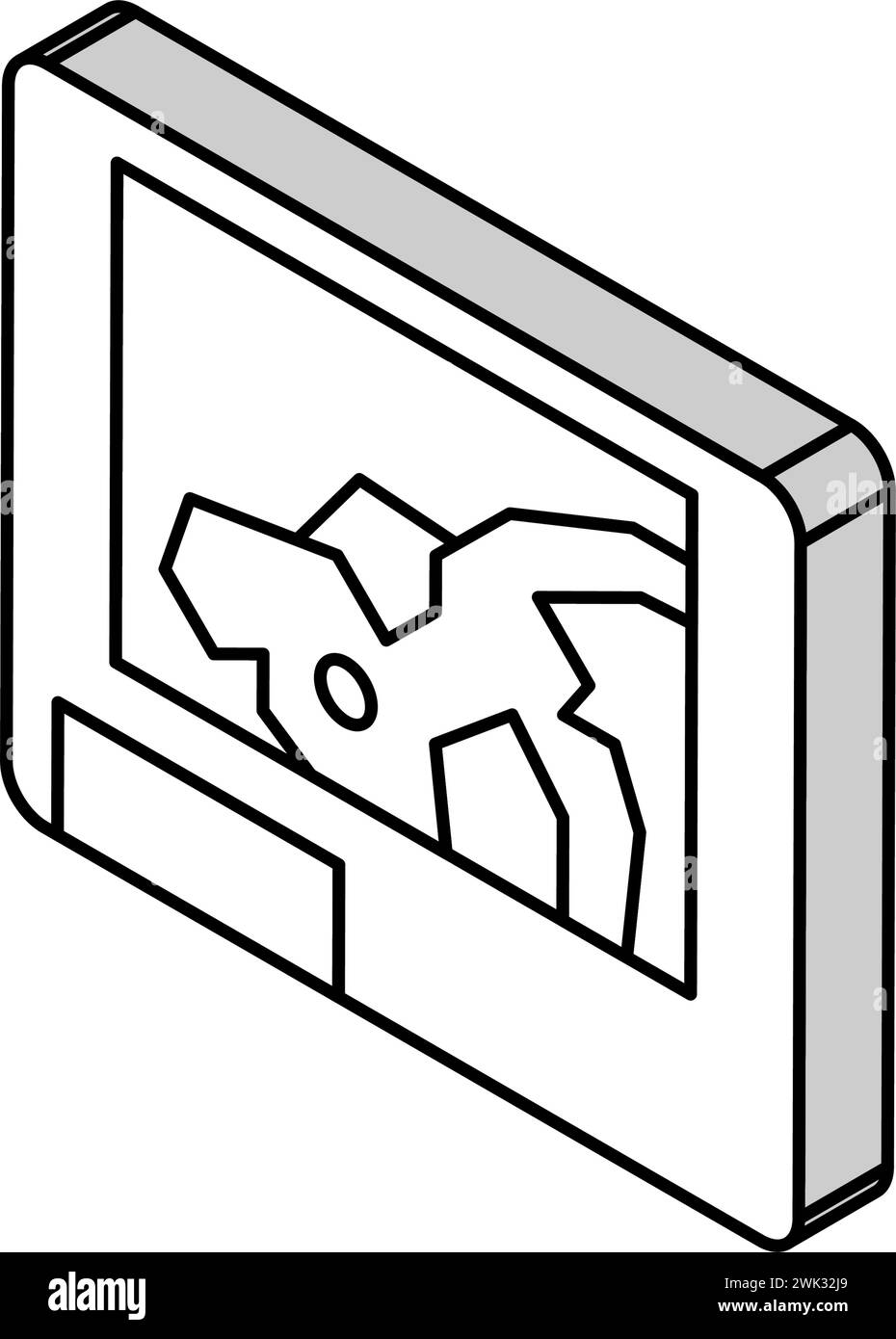 gps navigation device isometric icon vector illustration Stock Vector ...