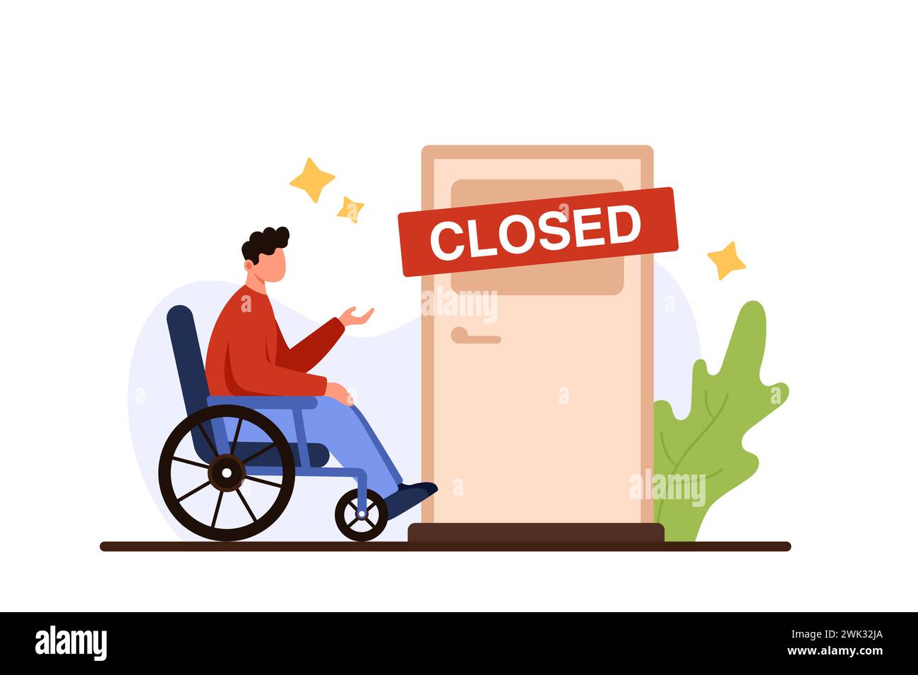 Discrimination, ableism, bias in society and stereotype, employment ...