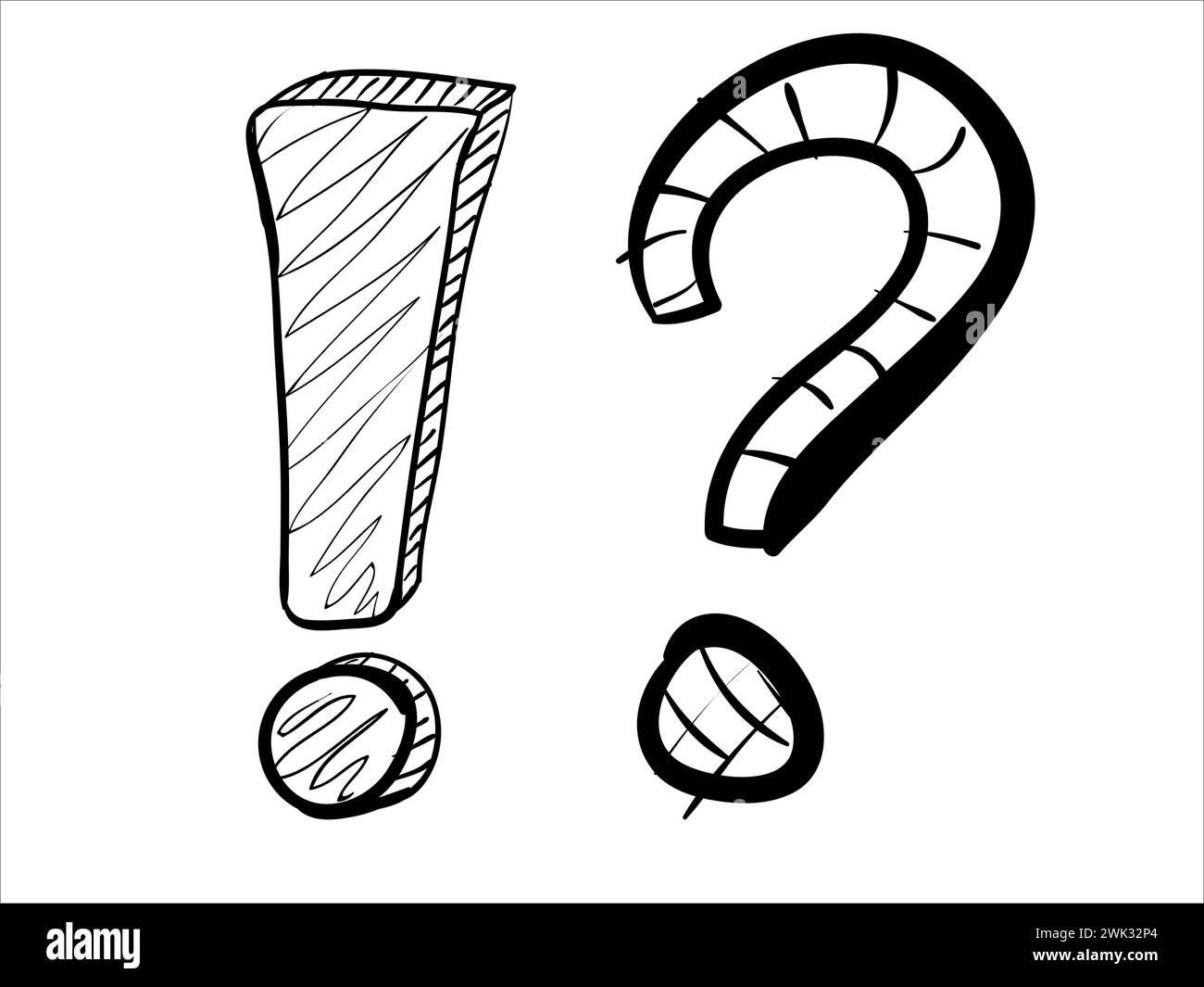 art illustration hand draw vector symbol icon of question mark Stock ...