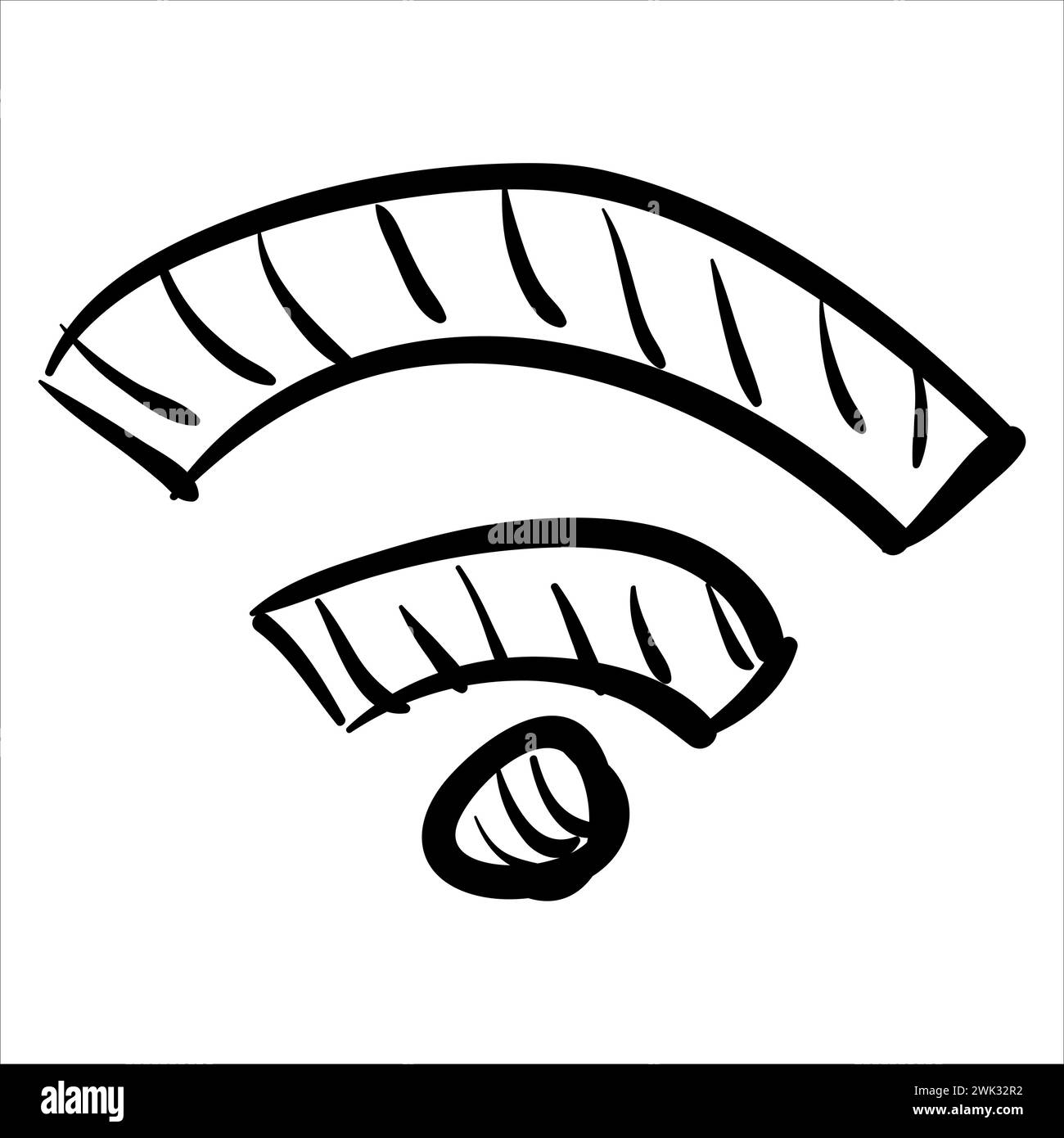 Drawing router internet connection modem hi-res stock photography and ...